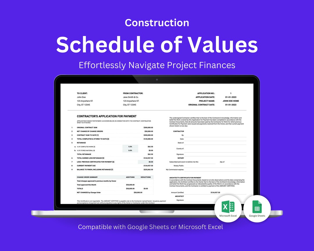 Construction Payment Application, Subcontractor Payment Certificate ...