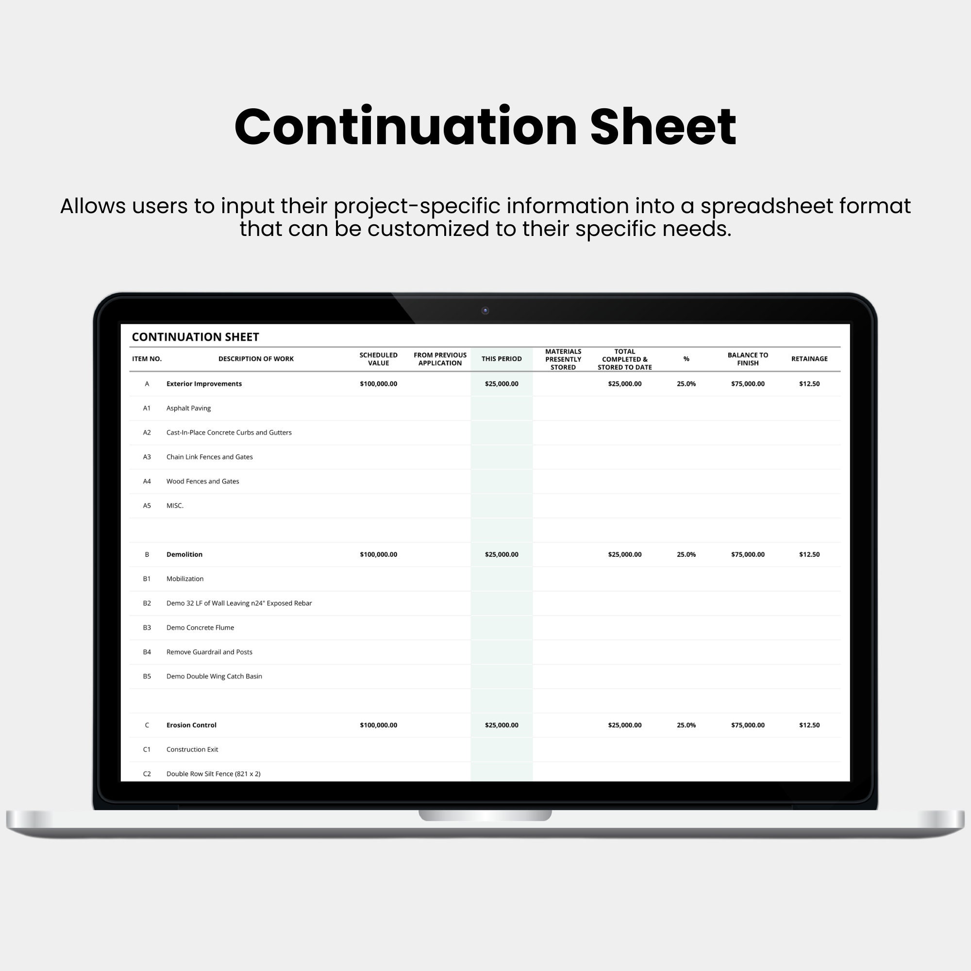Construction Payment Application, Subcontractor Payment Certificate ...