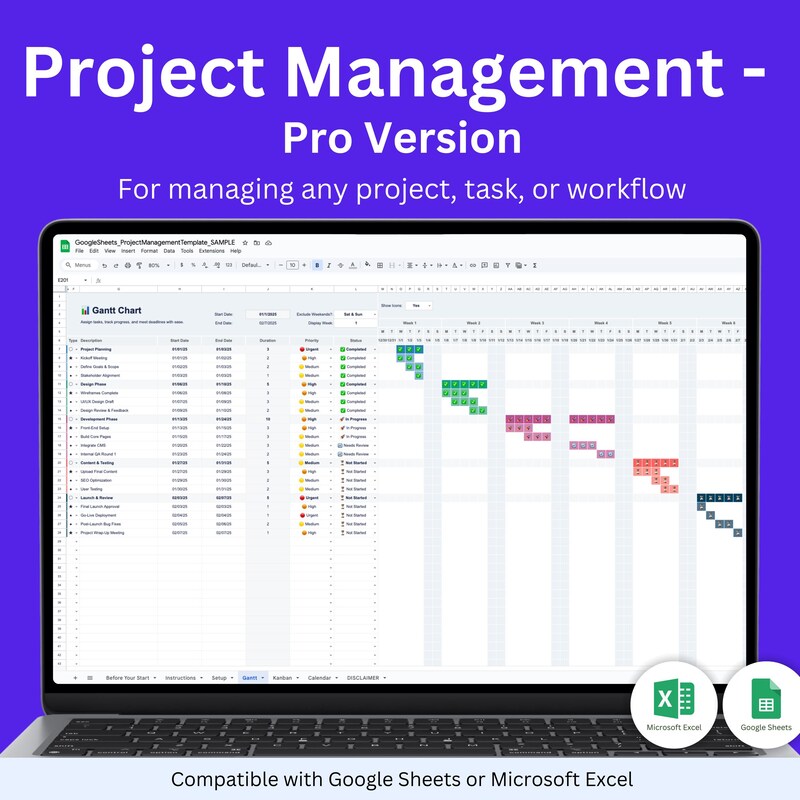 T Google Excel - Etsy UK