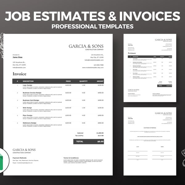 Construction Bid Proposal - Etsy