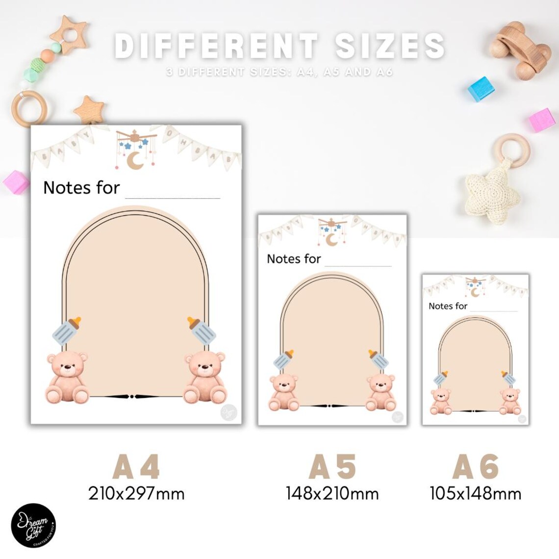 Baby Notes - A4 Printable - Etsy