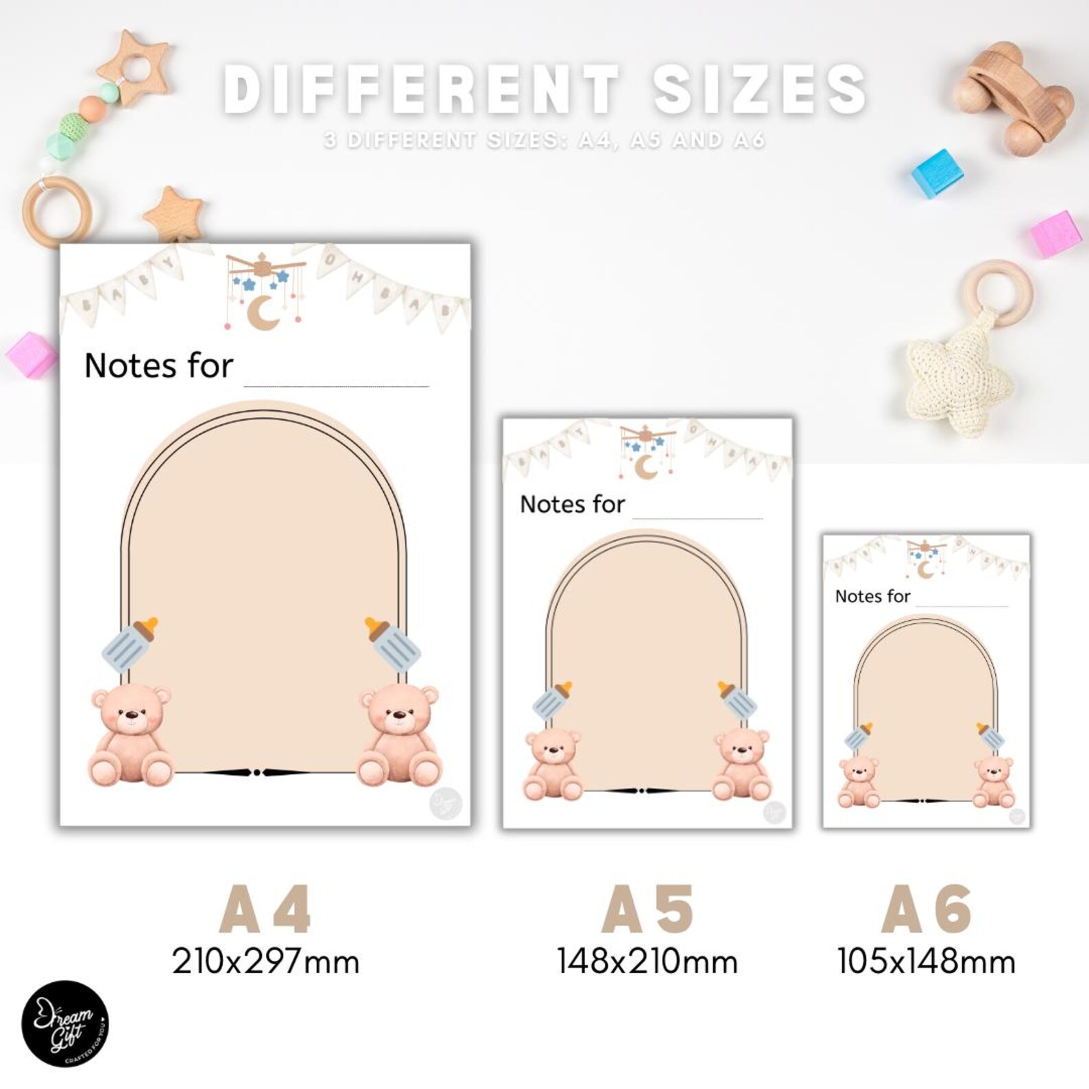 Baby Notes - A4 Printable - Etsy