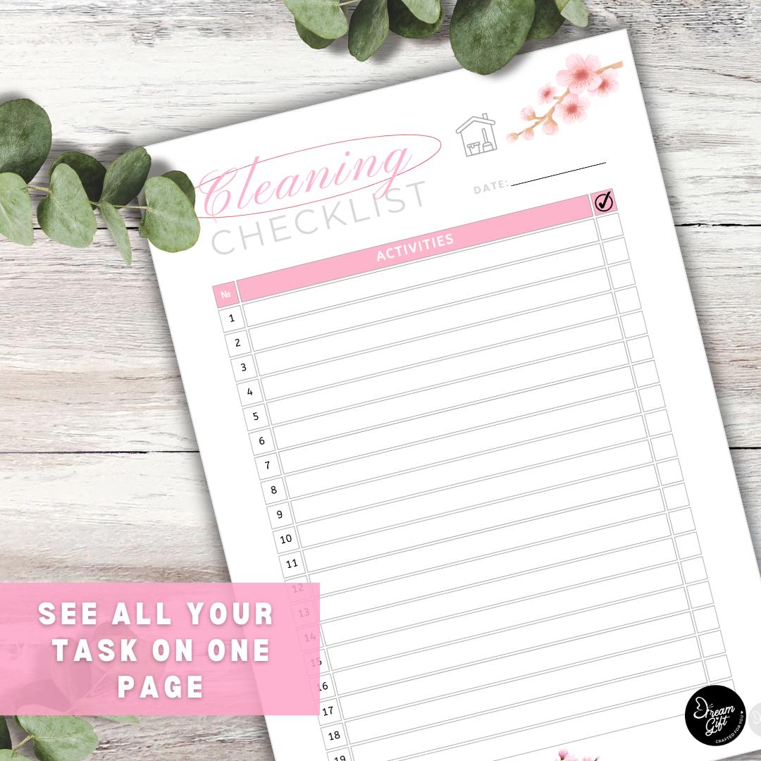 Decorative Cleaning: Checklist for a Spotless Home - Etsy