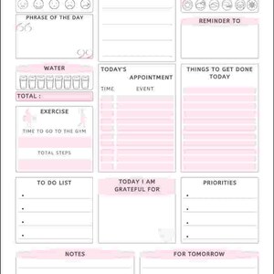 Decorative Daily Planner - Design Your Day - Etsy