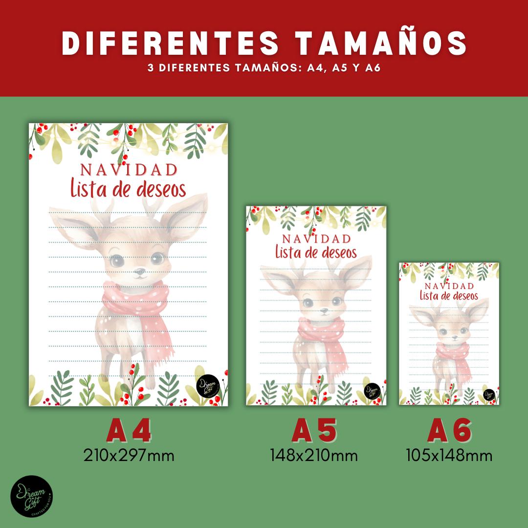 Lista De Deseos Navidad Reno - Etsy