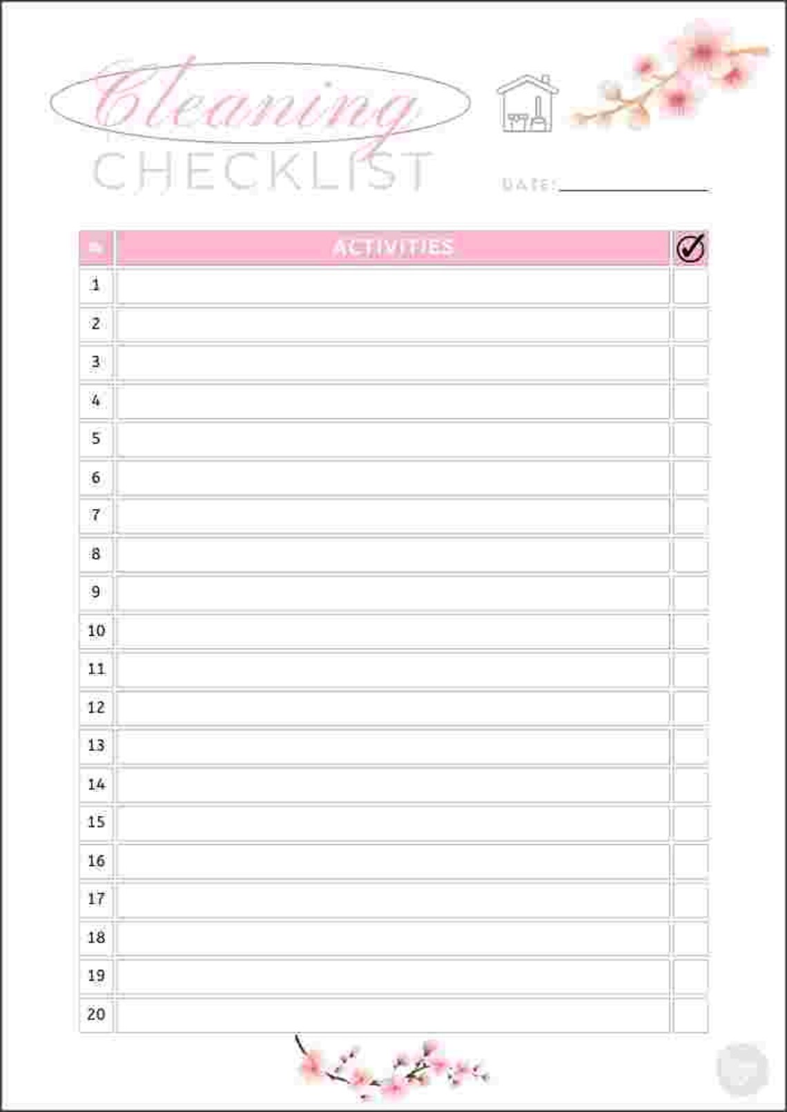 Decorative Cleaning: Checklist for a Spotless Home - Etsy