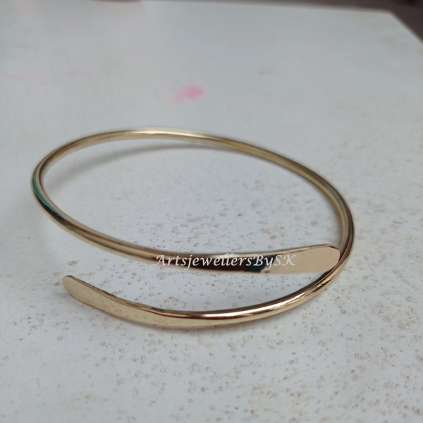 Thin Gold Bangle - Etsy Canada