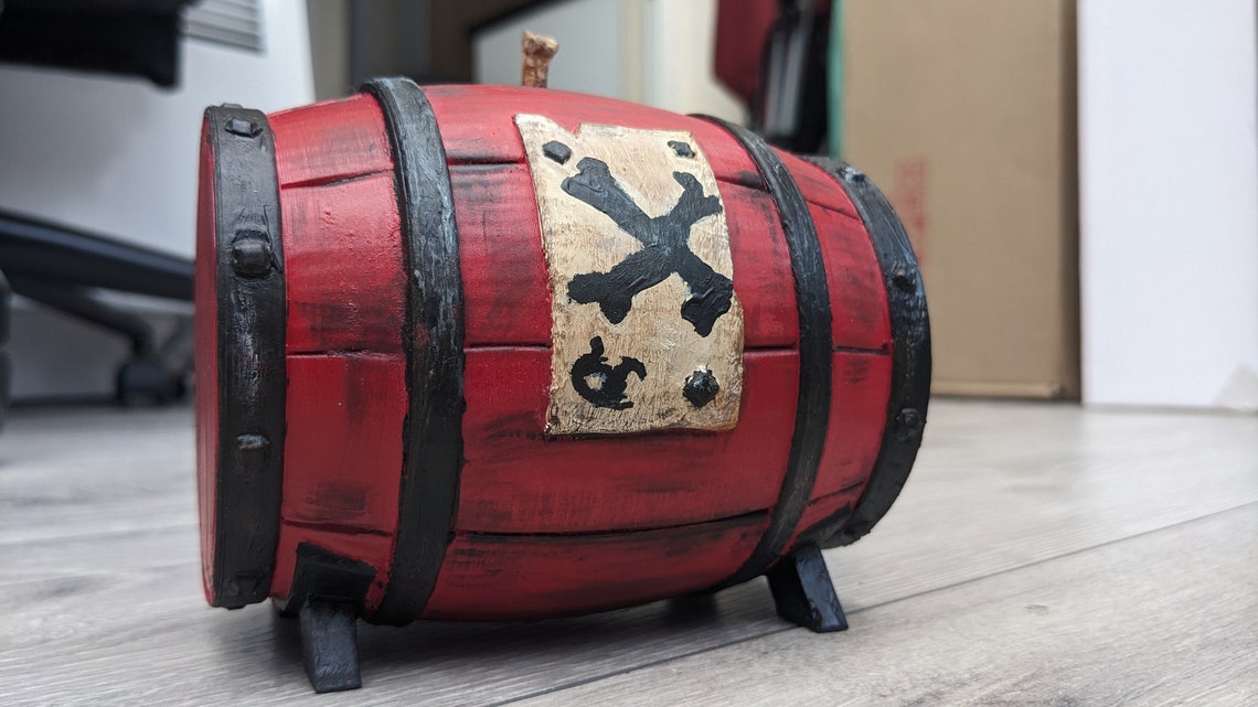 Sea of Thieves Gunpowder Barrel Desk Piece Prop - Etsy UK