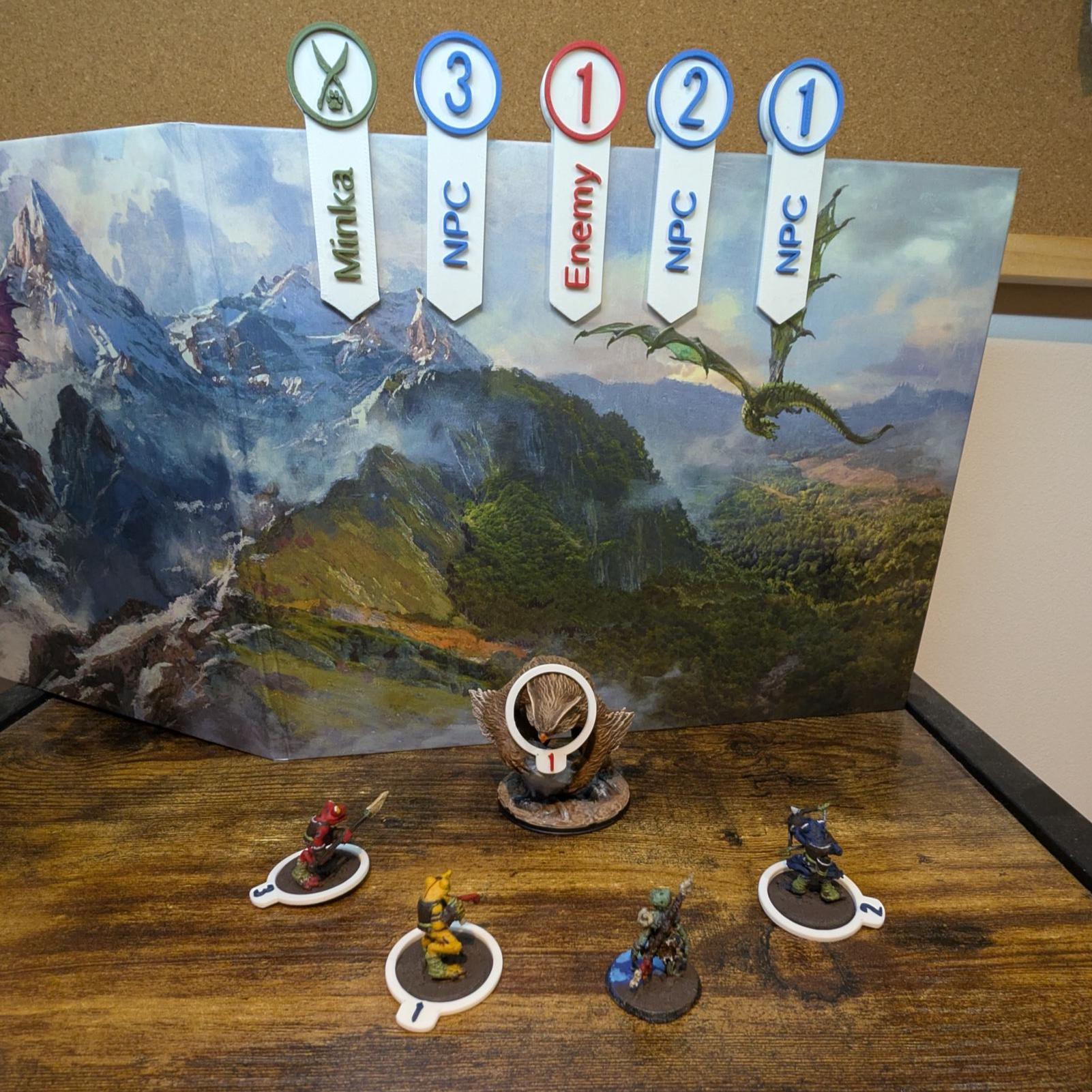 D&D DM Screen Custom Initiative Tracker - Dungeons and Dragons - Etsy