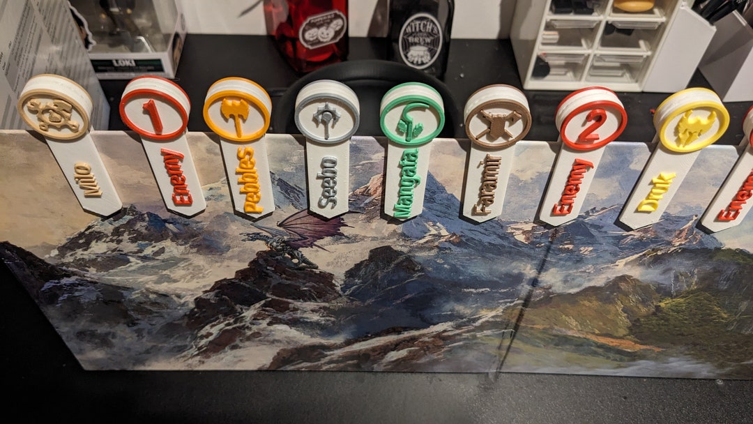 D&D DM Screen Custom Initiative Tracker Dungeons and Dragons - Etsy