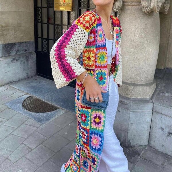 Patchwork Cardigan - Etsy