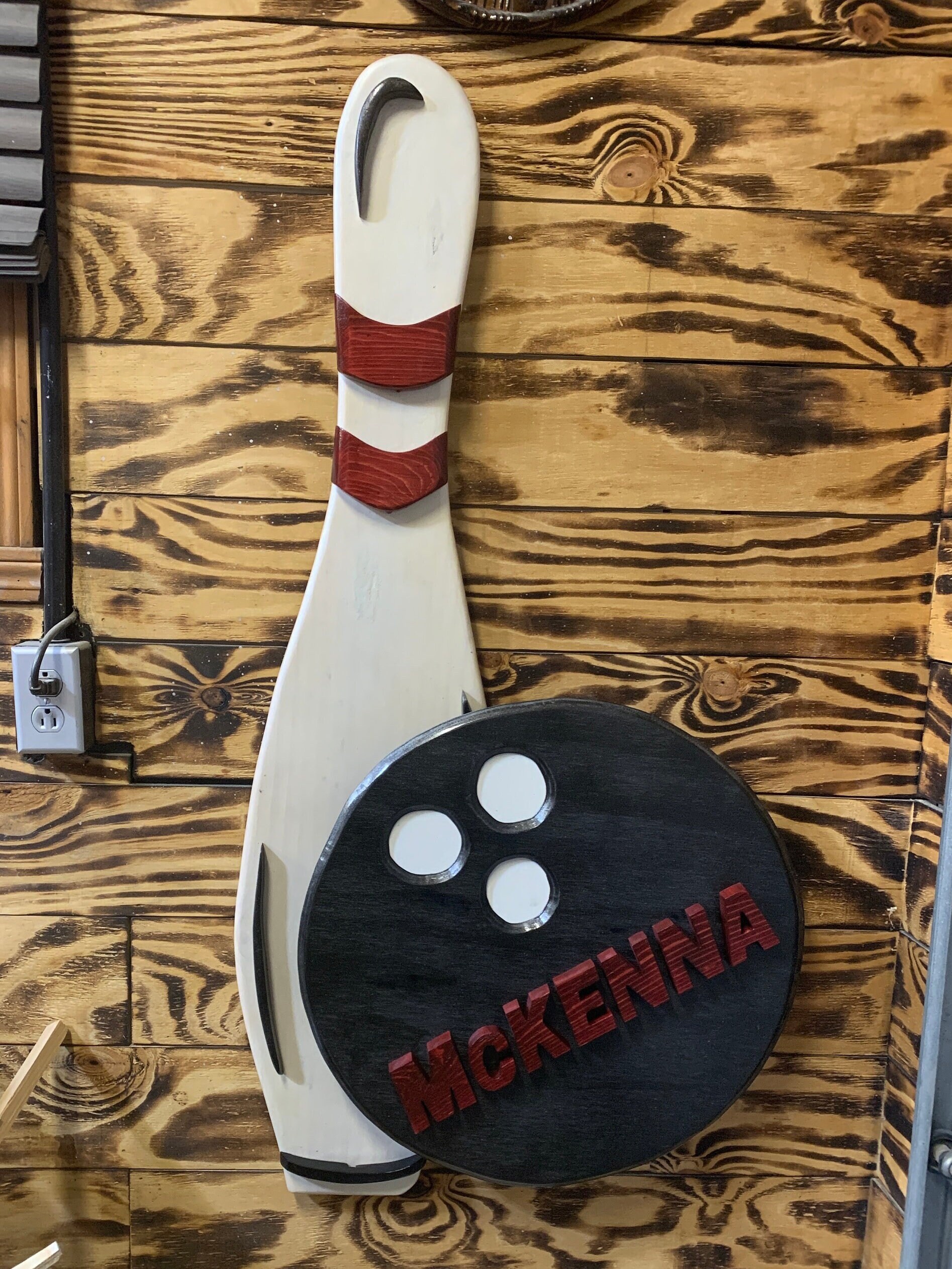 Bowling Wood Sign - Etsy