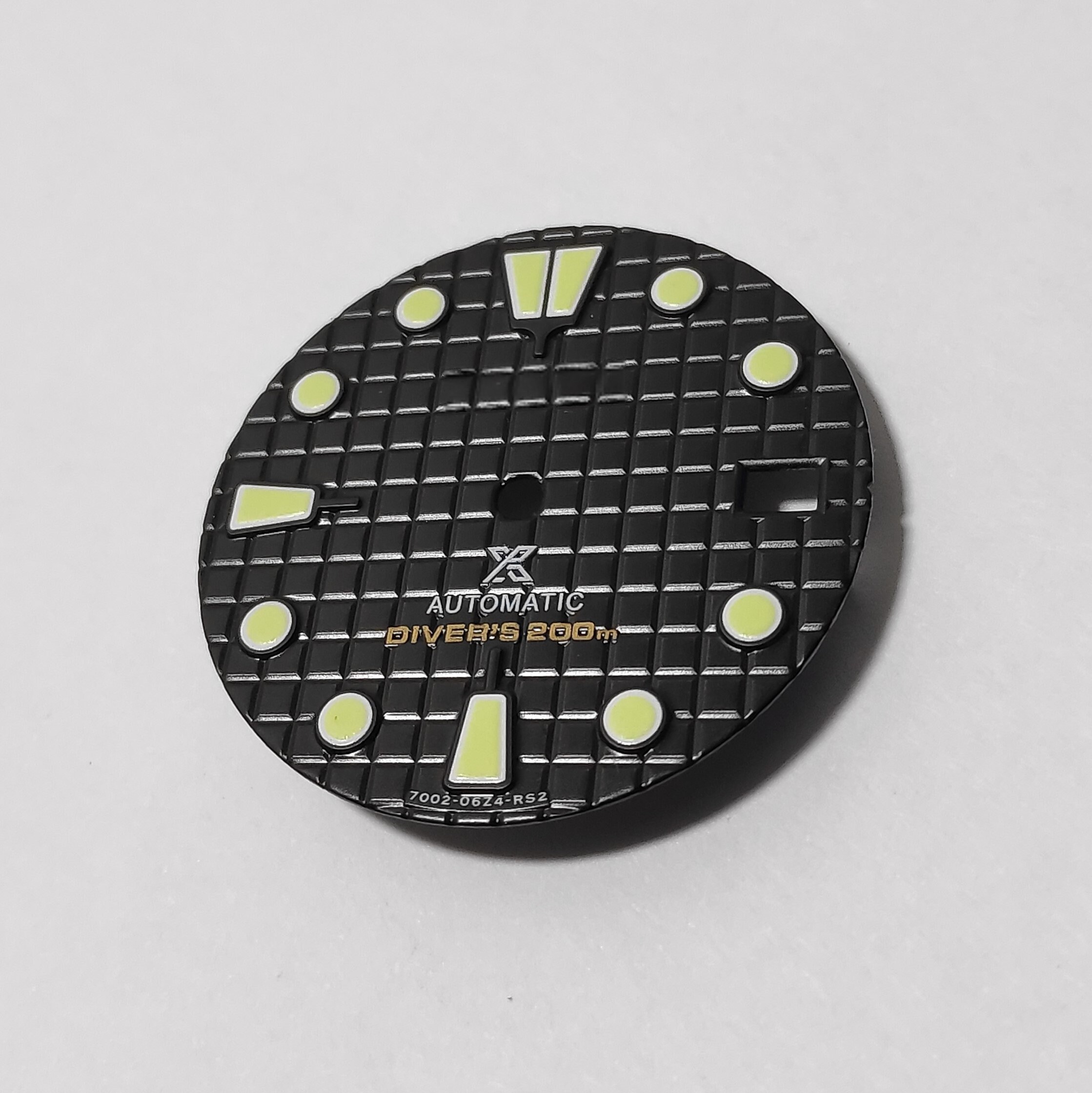 NH35 NH36 Date Only King Turtle Waffle Prospex Watch Dial SRPE03 BLACK ...