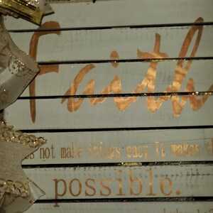 Wreath Front Door Gold Faith, Front Door Front Religion, Gold, Wreath ...