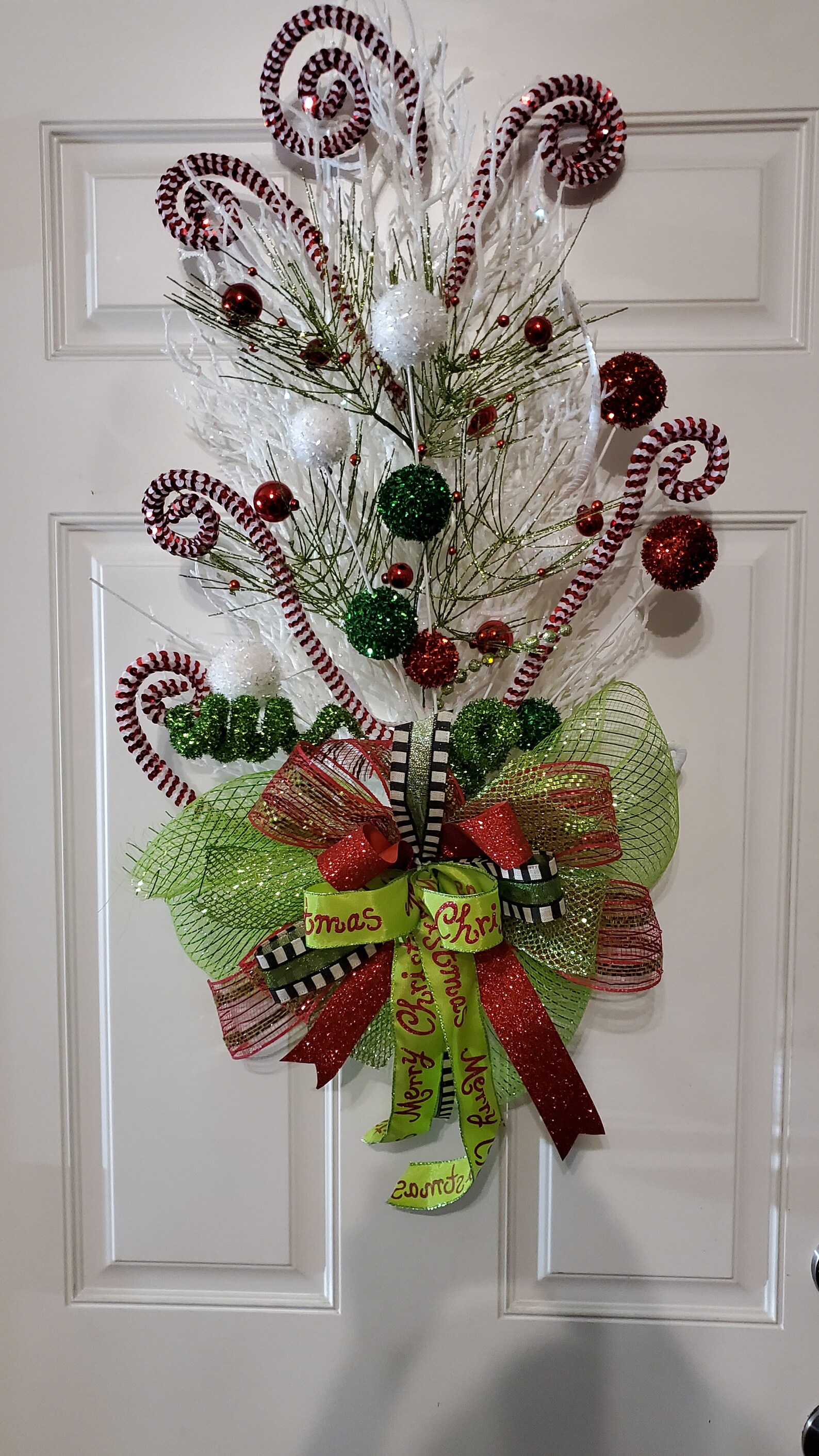 Grinch Mas Tree Topper 36 X15 Tree Topper Christmas Tree Bow - Etsy