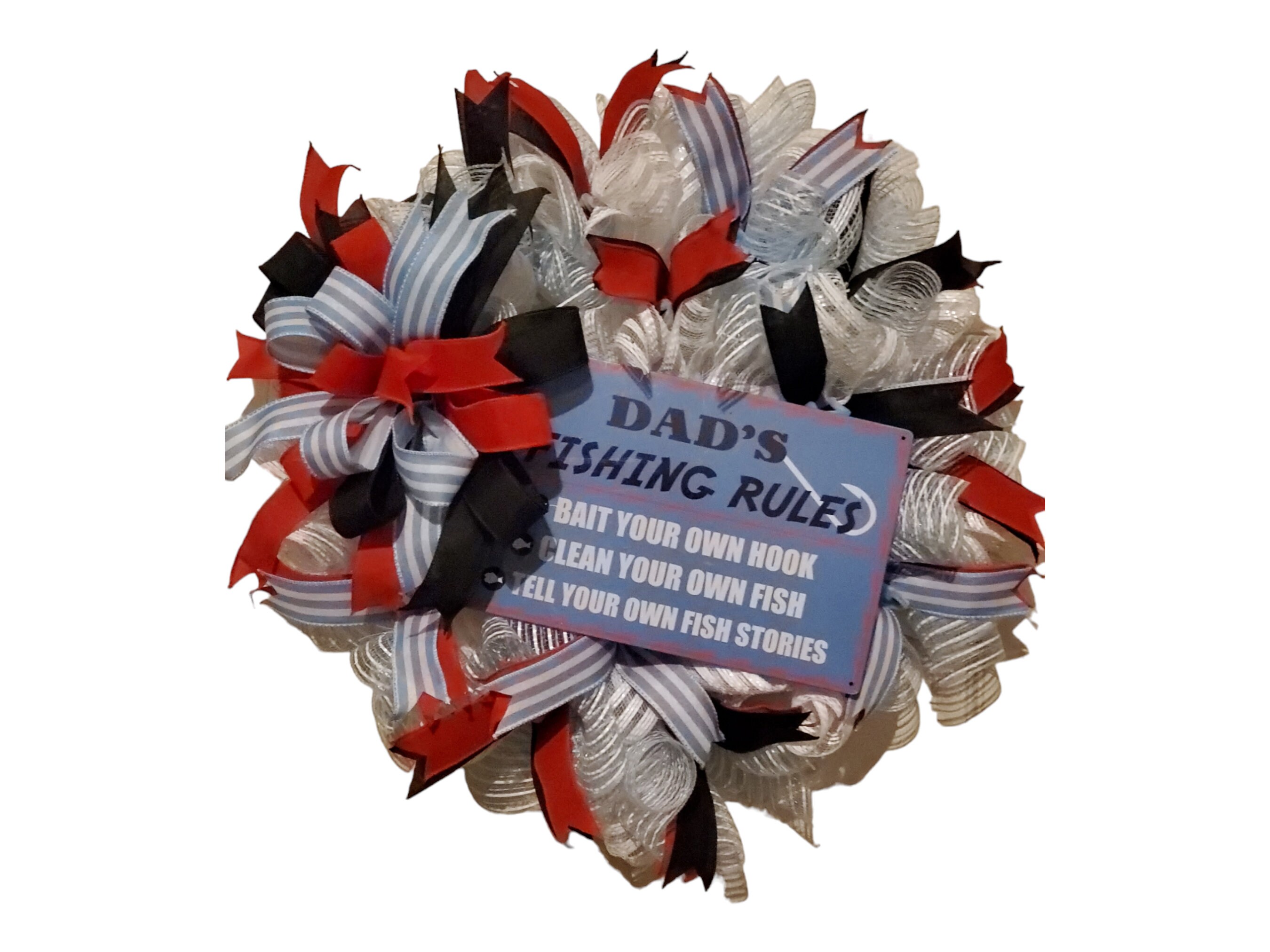 Fathers Day, Dad, Handmade Wreaths Front Door Man Cave. Giftable Dad ...