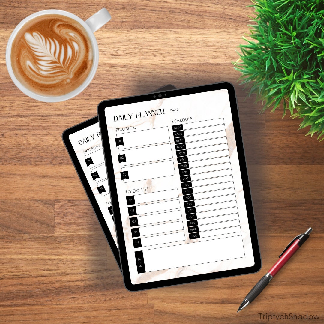 Daily Planner Printable, to Do List, Daily Planner, Instant Download ...