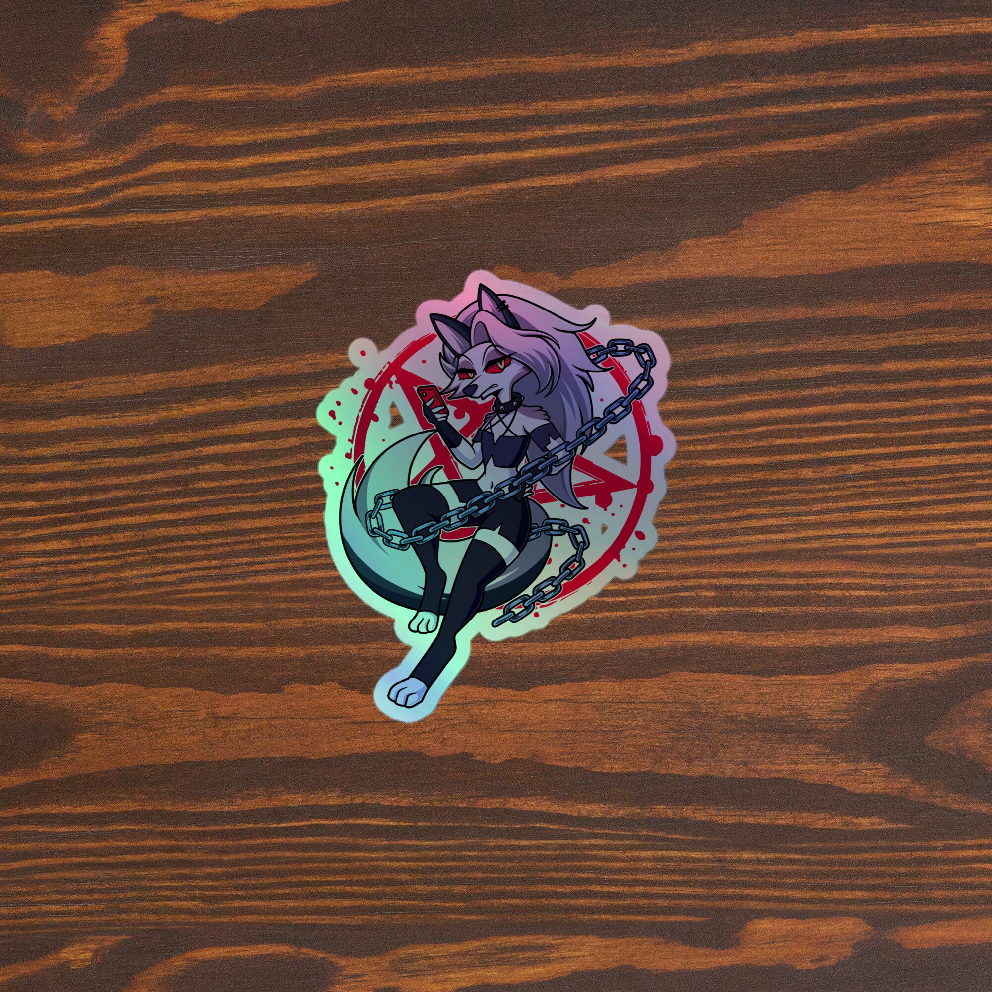 Helluva Boss Loona Holographic Stickers - Etsy