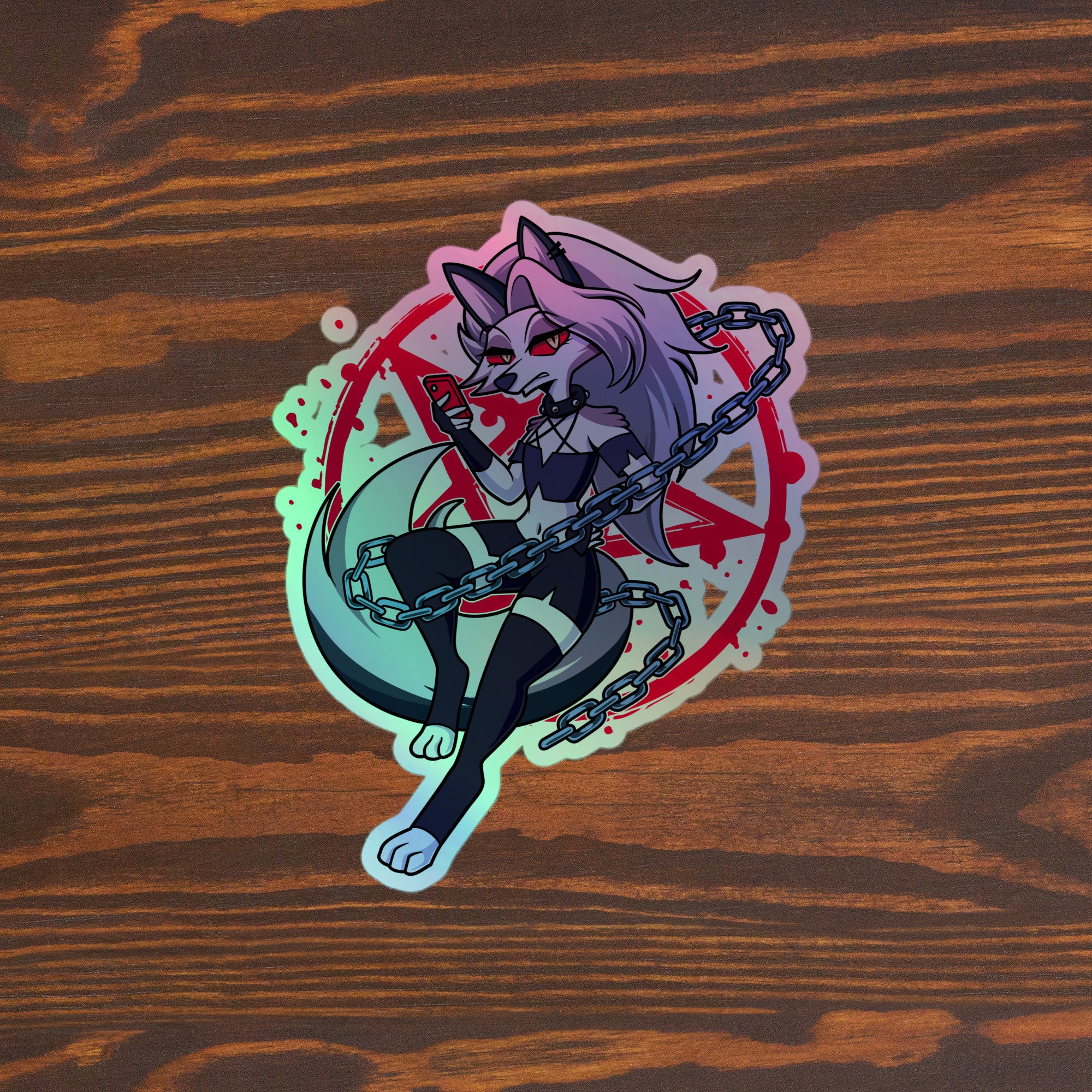 Helluva Boss Loona Holographic Stickers - Etsy