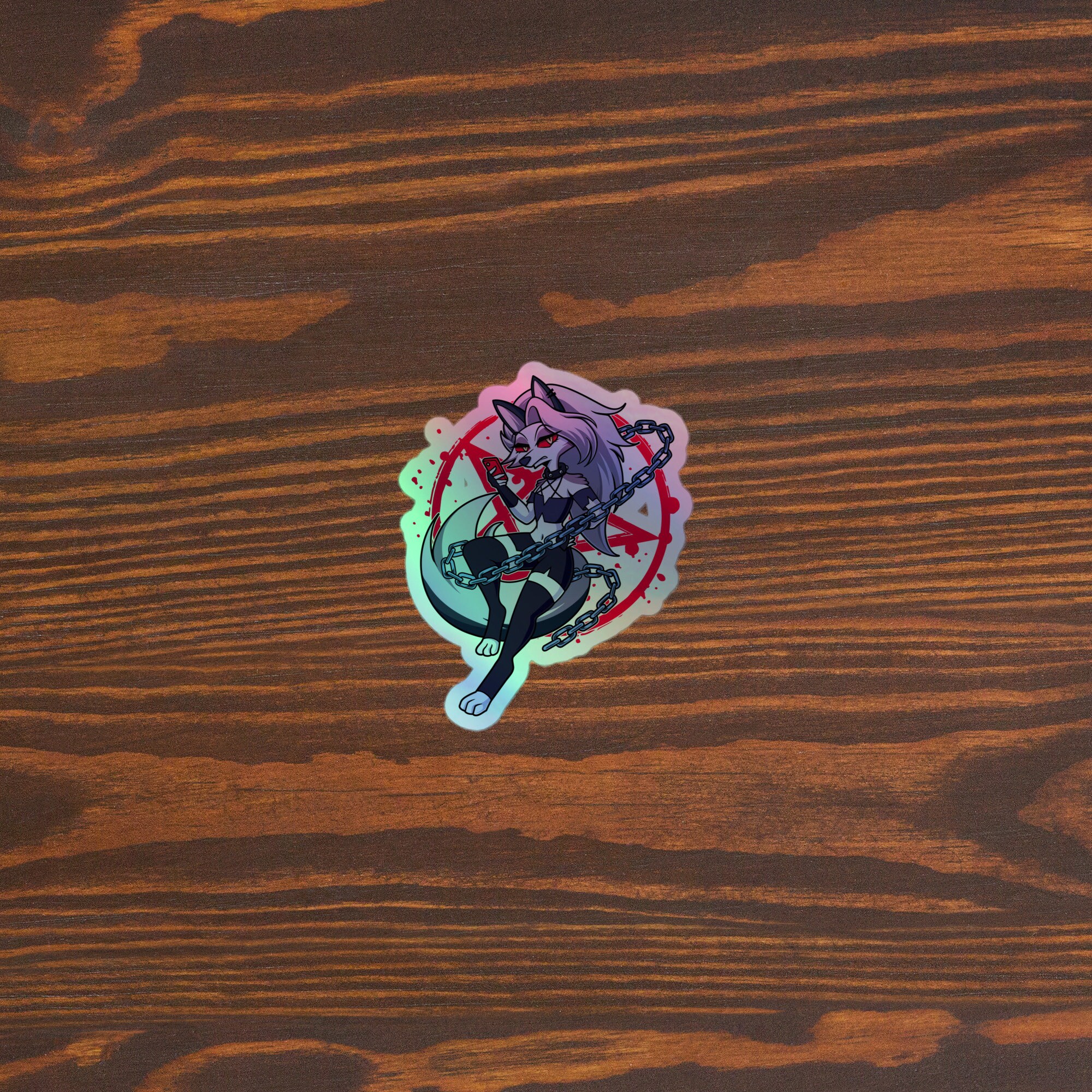 Helluva Boss Loona Holographic Stickers - Etsy