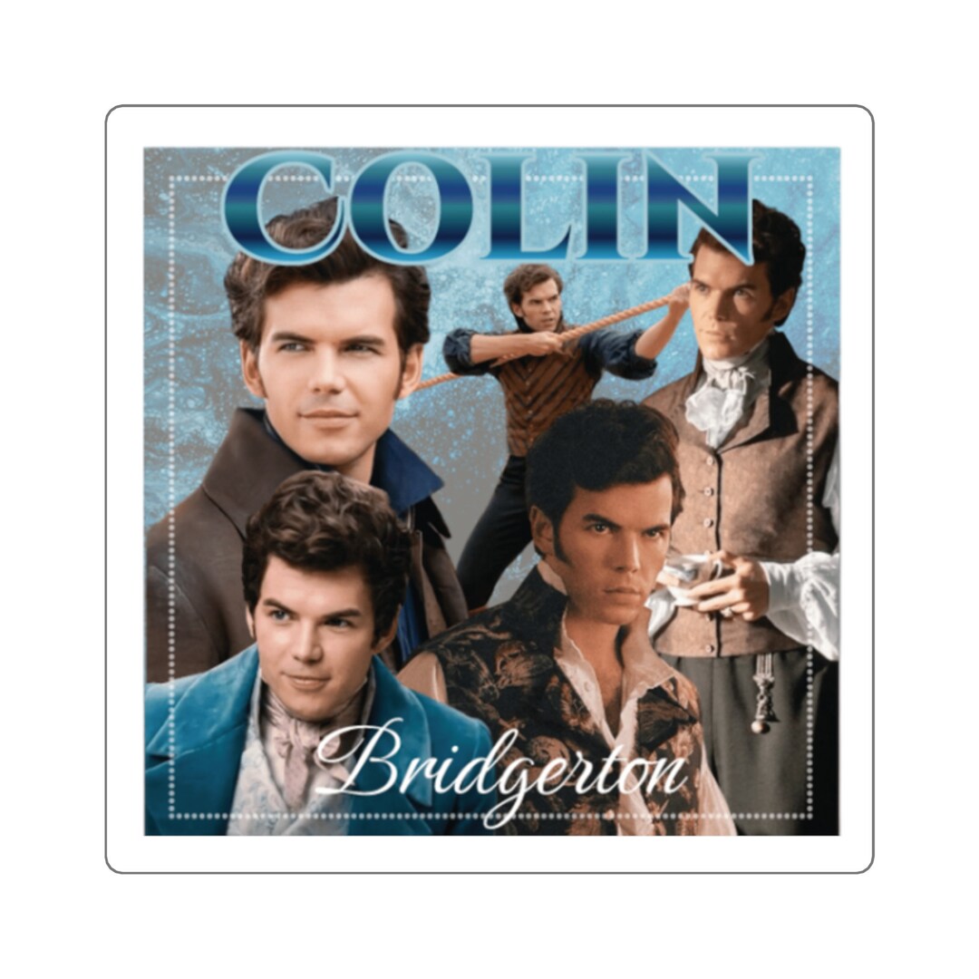 Colin Bridgerton Collage Sticker Bridgerton Stickers Luke Newton Polin ...