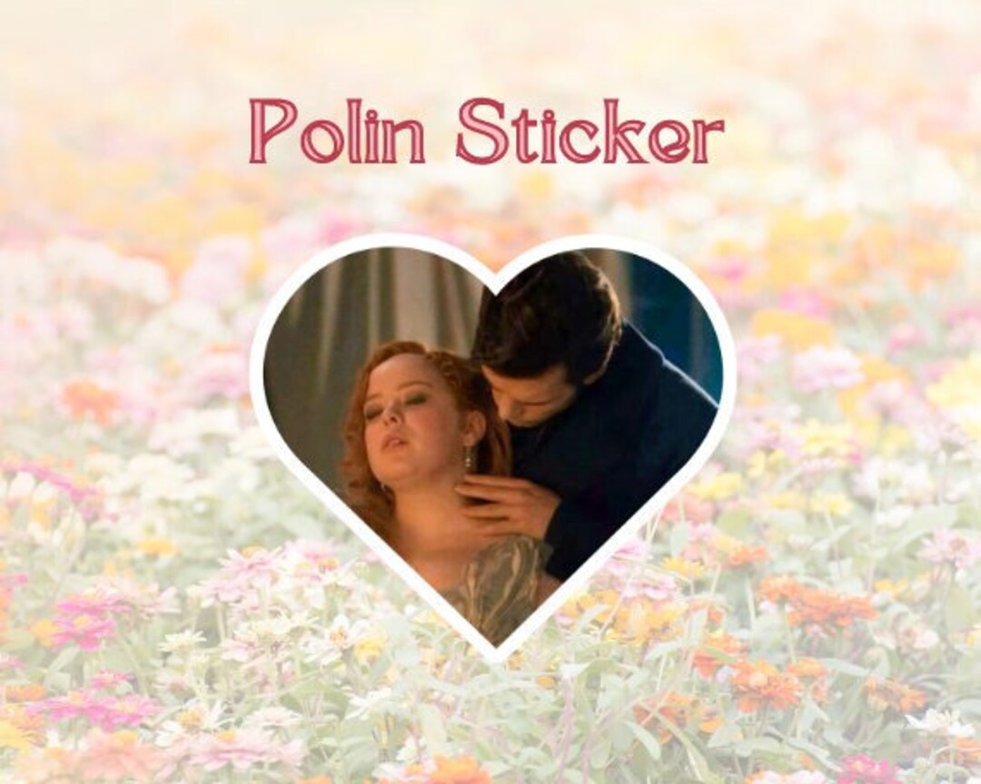 Polin Heart Sticker 2 Colin Bridgerton Luke Newton Penelope ...
