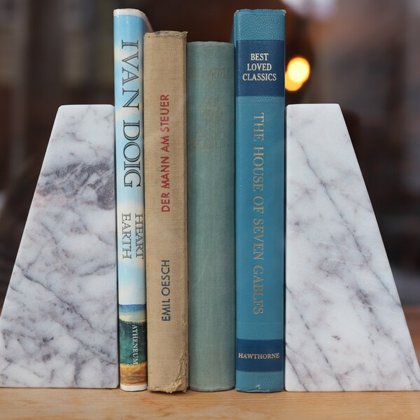 Marble Bookends - Etsy