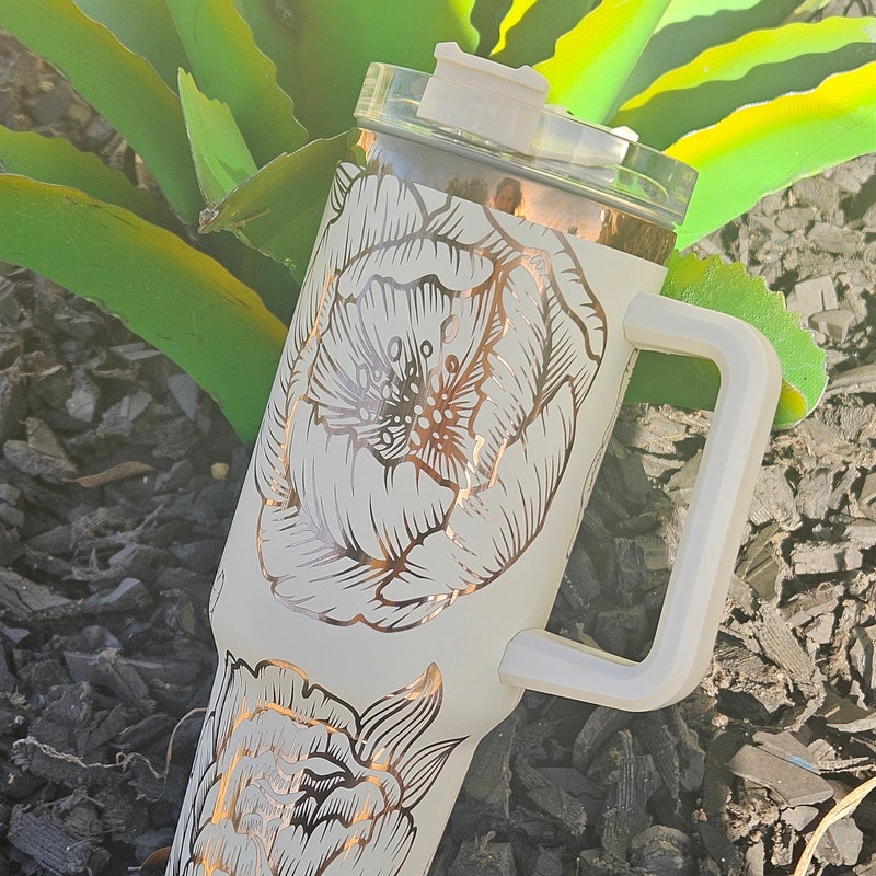 Floral Stanley Cup - Etsy