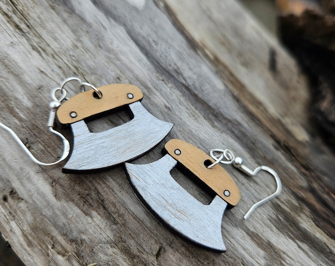 Small Sterling Silver Modern Ulu Earrings royal Worthy - Etsy Canada