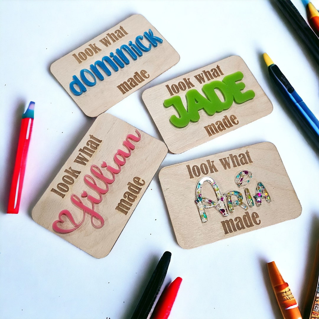 PERSONALIZED NAME Magnet Back to School Magnet, Name Magnet, Child Name ...