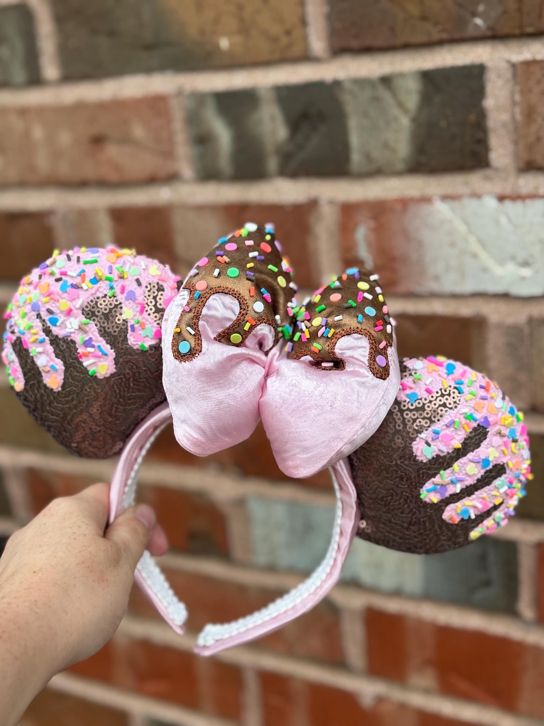 Chocolate Ice Cream Ears, Ice Cream Drip Mickey Minnie Mouse Ears ...