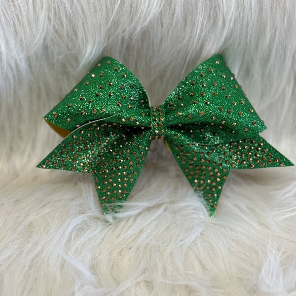 Green Cheer Bow - Etsy