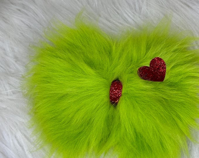 Grinch Hair Bows, Mr Mean One, Christmas Hair Bow, Holiday Baby Toddler ...