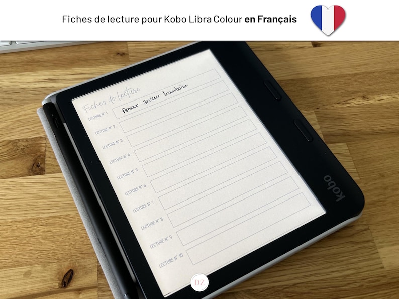 Fiches de Lecture Numériques pour Kobo Libra Colour | Suivi et ...