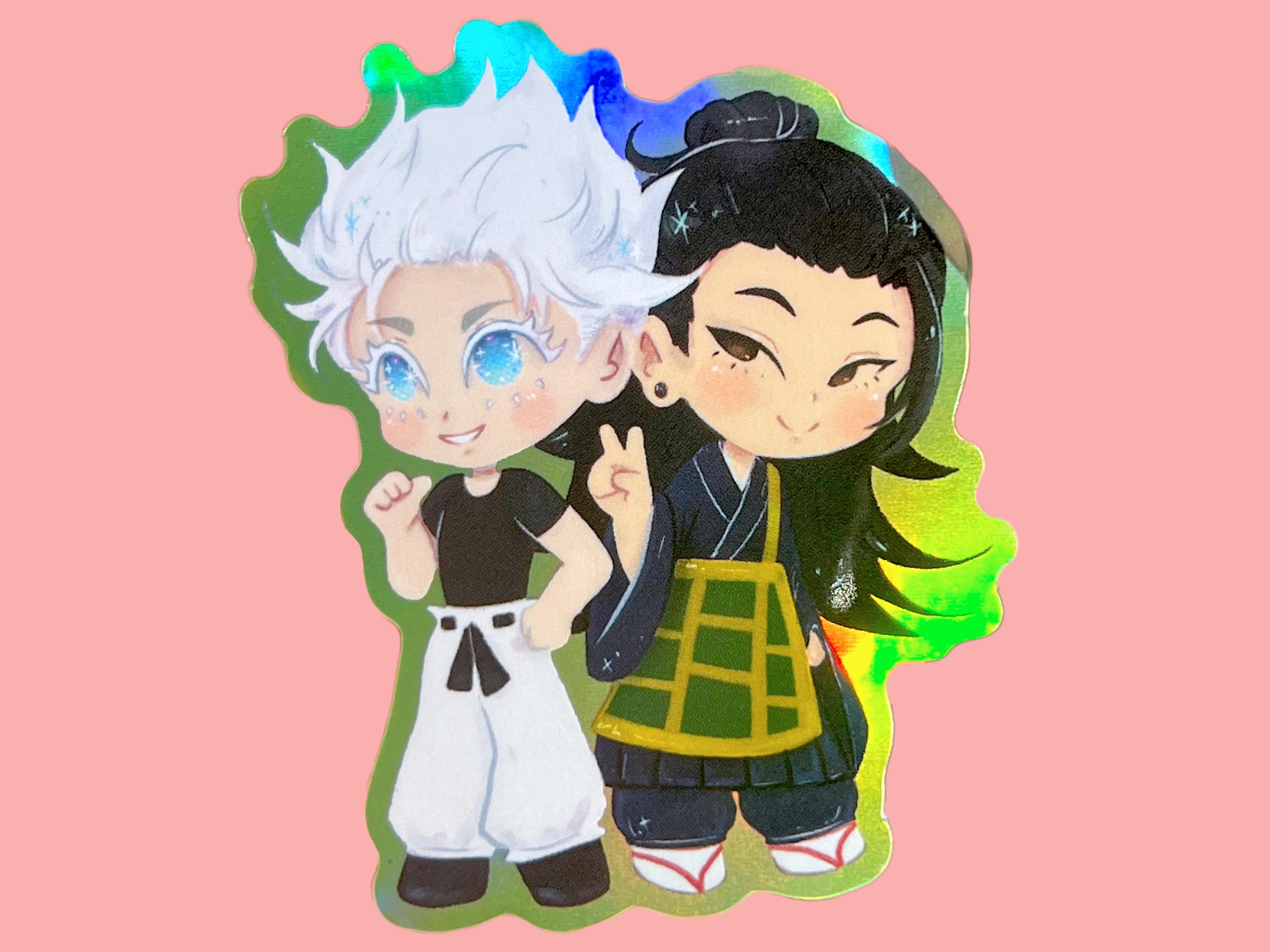 Satosugu Gego Sorcerers Sticker - Etsy