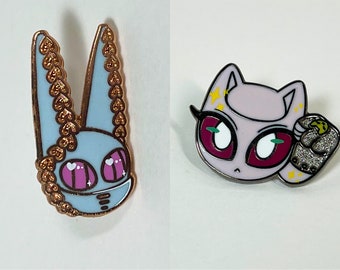 JJ Starline Glitter Enamel Pins - Etsy
