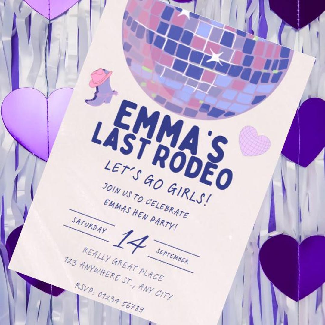 Hen Party Invite, Hen Party, Hen Party Invitation, Hen Party, Hen Do ...