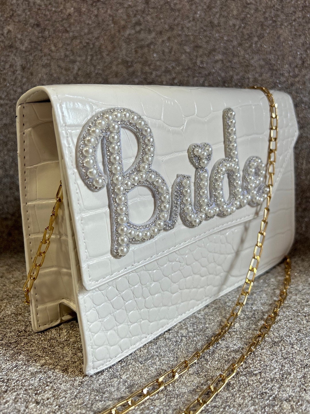 Bride Bag / White Crossbody Bag / Honeymoon Bag / Wedding Day / Hen ...