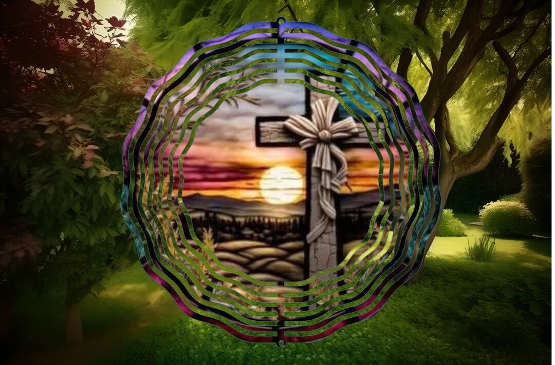 3D Cross Wind Spinner- 8 Inch and 10 Inch - Etsy