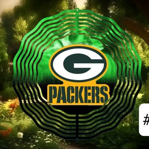 Green Bay Packers Wind Spinner- 8inch - Etsy