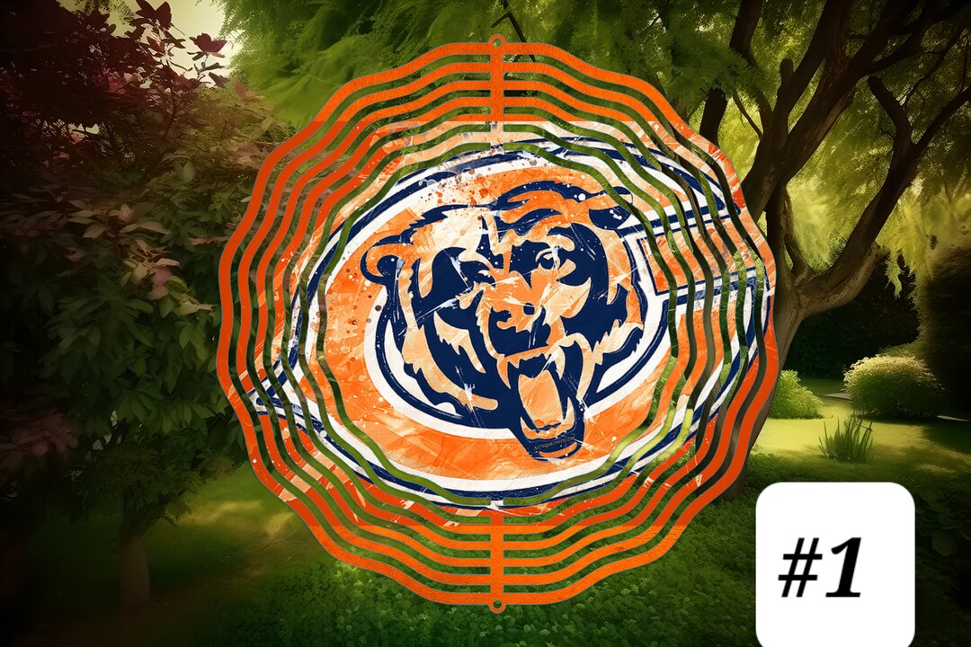 Chicago Bears Wind Spinner- 8inch - Etsy