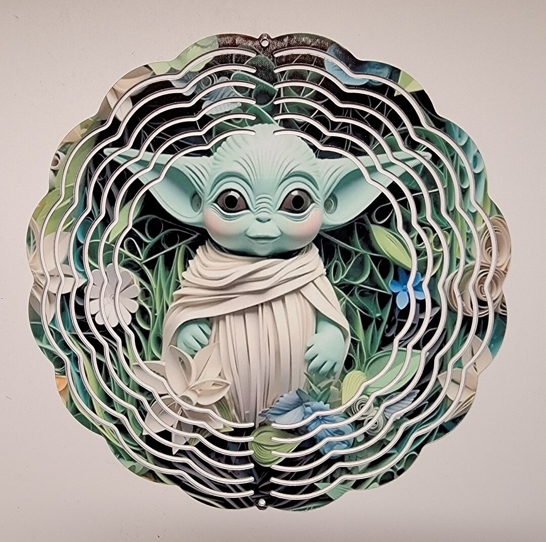 Baby Yoda Wind Spinner- 8 Inch and 10 Inch - Etsy