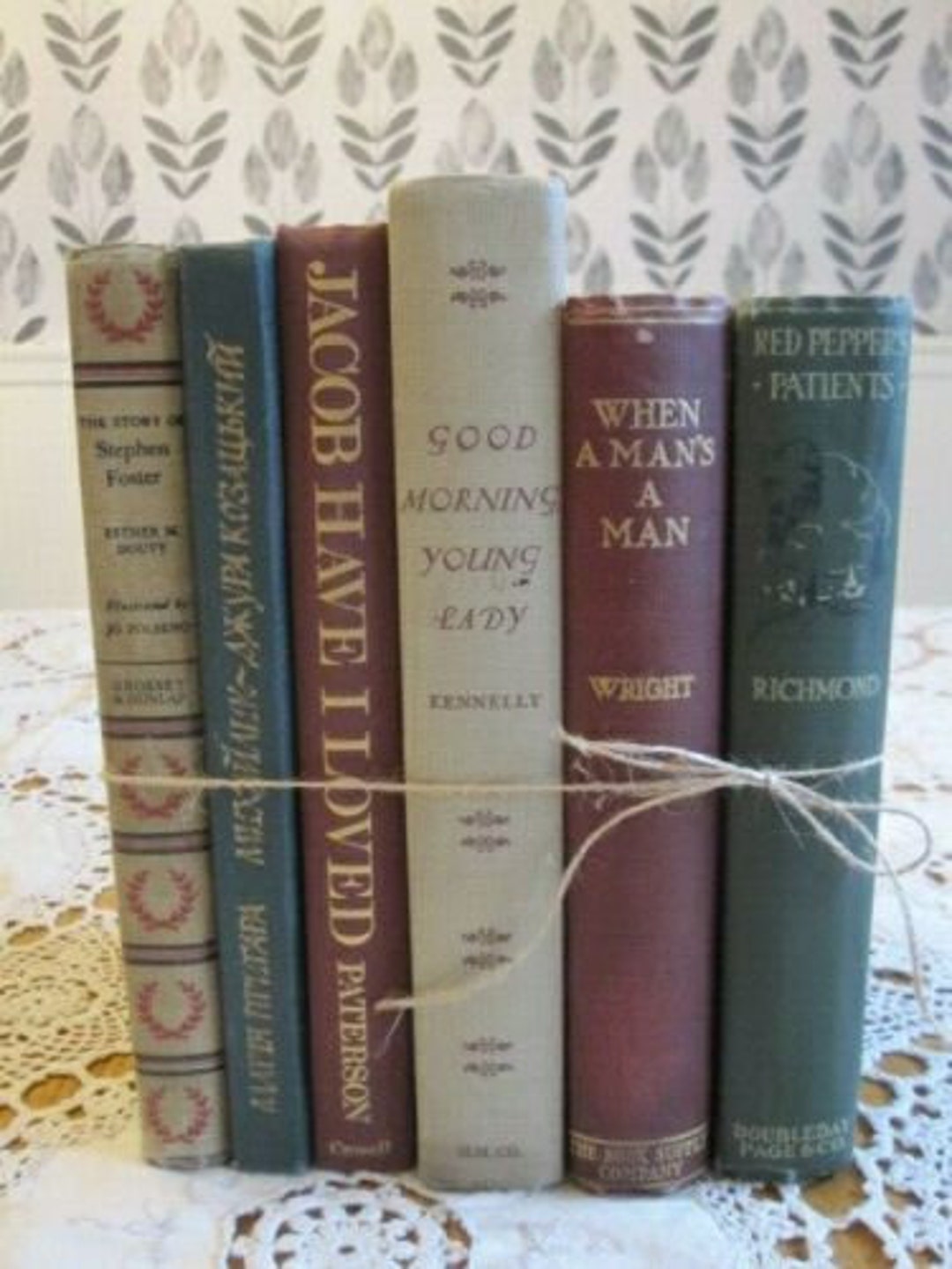 VINTAGE FARMHOUSE BOOKS Lot of 6 Cottage Romance Inspired Collection ...