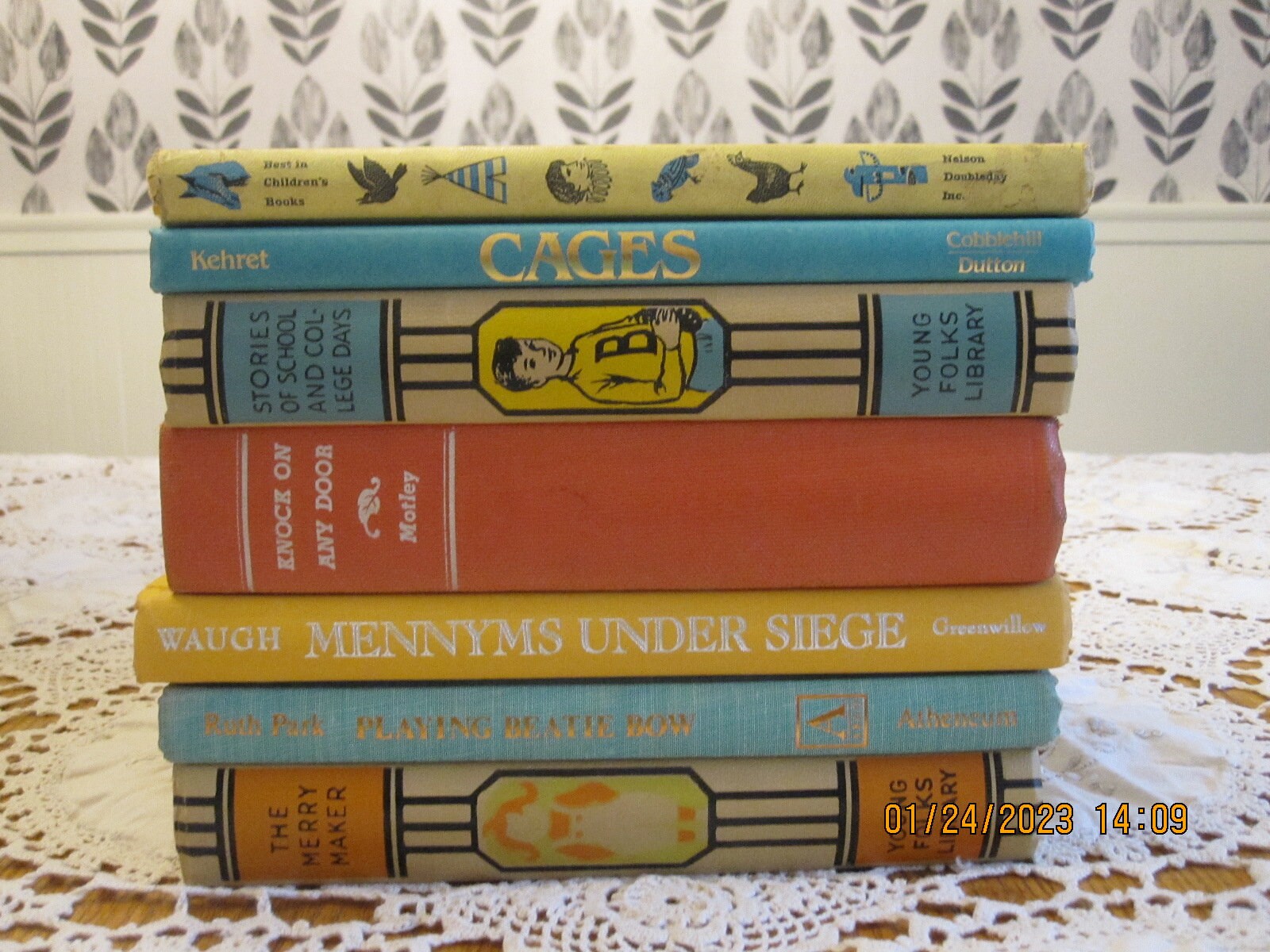 Antique Book Collection Stack of Seven SPRING Inspired Cottage Décor - Etsy