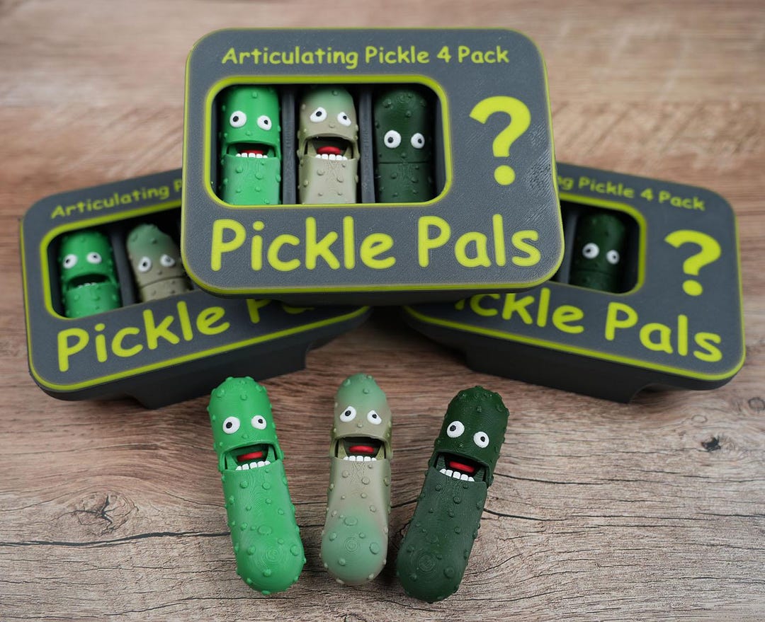 XL Articulating Pickle Pals Fidgets – Savory Edition, Mystery Pickle ...