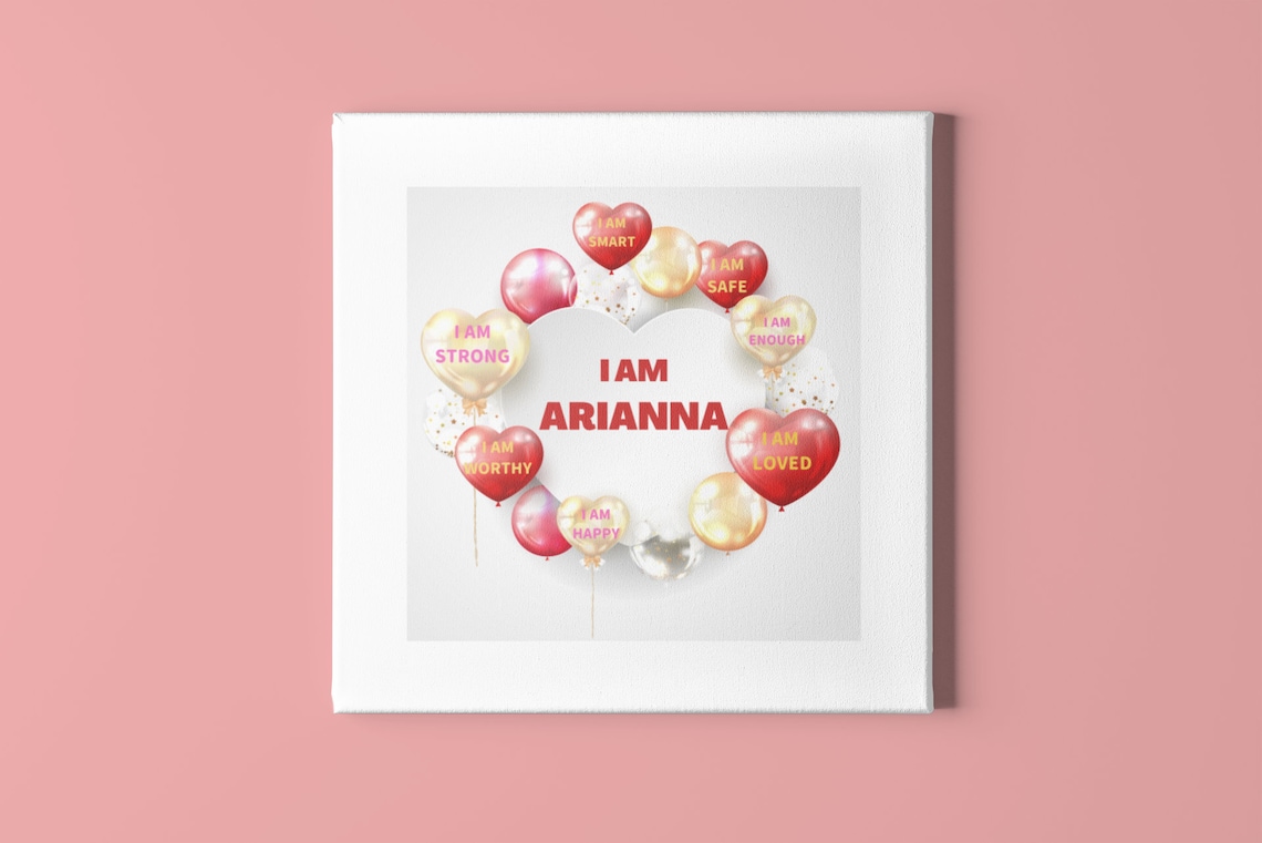 Balloons Positive Affirmations Wall Art - Etsy