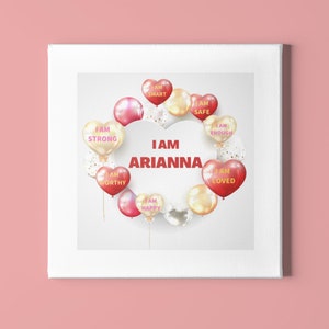 Balloons Positive Affirmations Wall Art - Etsy
