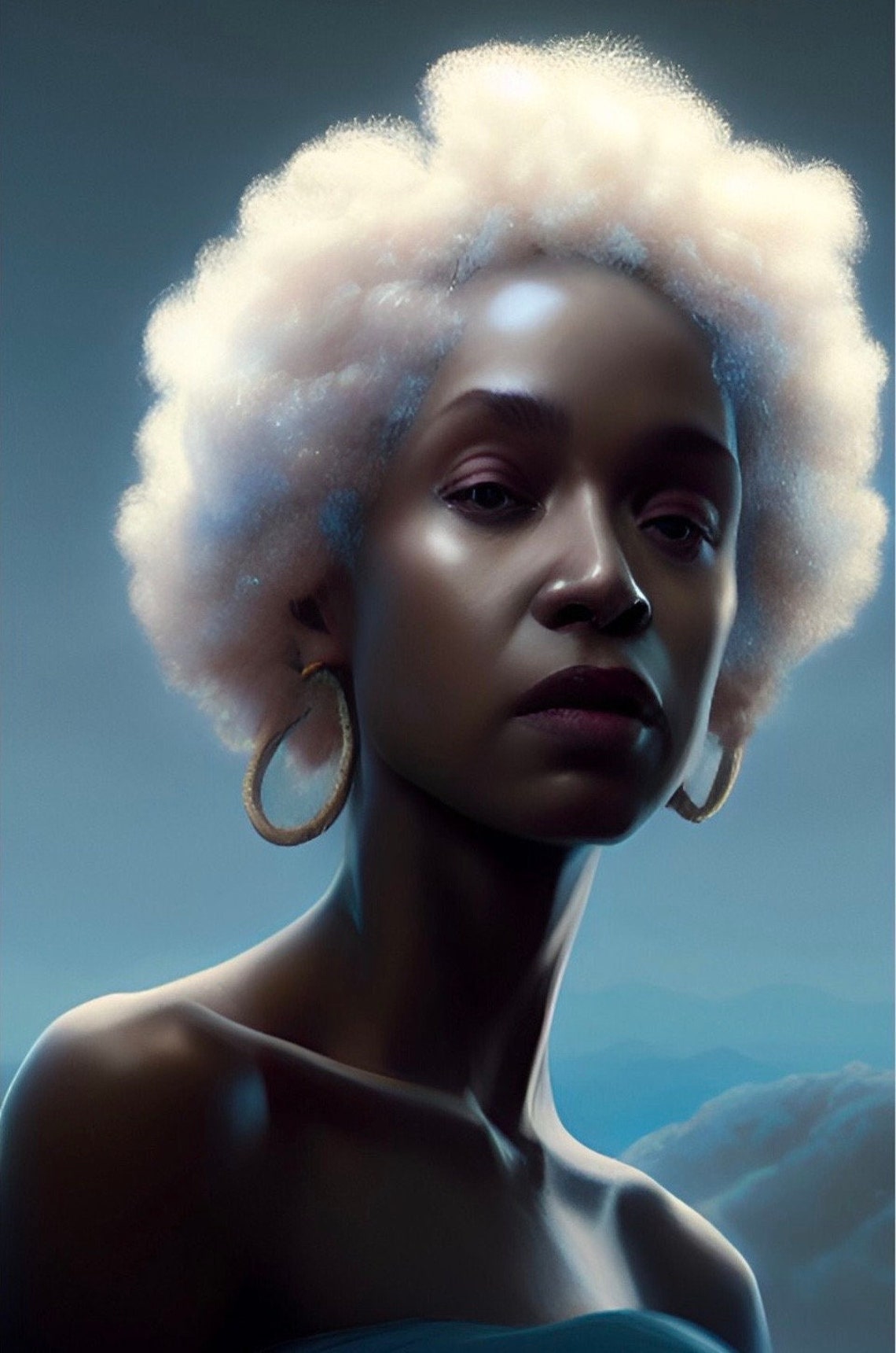 Judith Woolley White Hair - Etsy