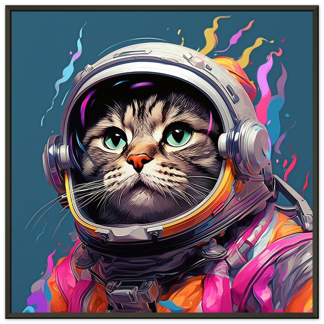 Wall Art ASTRO CAT 4 - Etsy