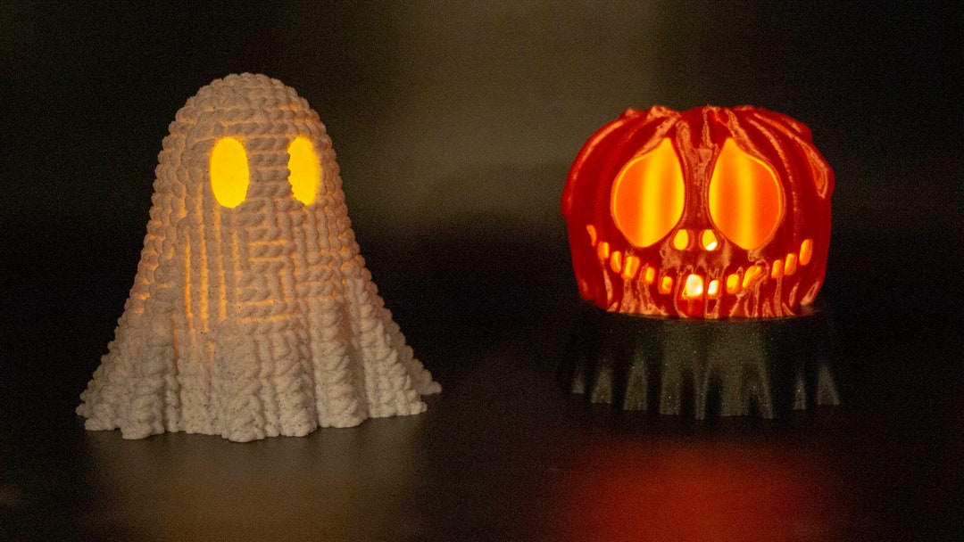 Halloween Decor 3D Spooky Ghost and Melting Pumpkin Desk - Etsy